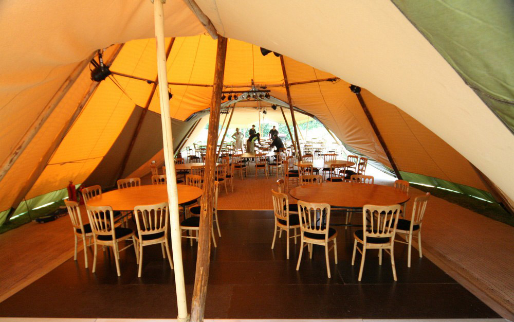 Tipi hire in Somerset & Bath | South West Marquees
